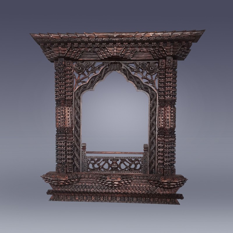 Beautifully hand carved traditional newari frame